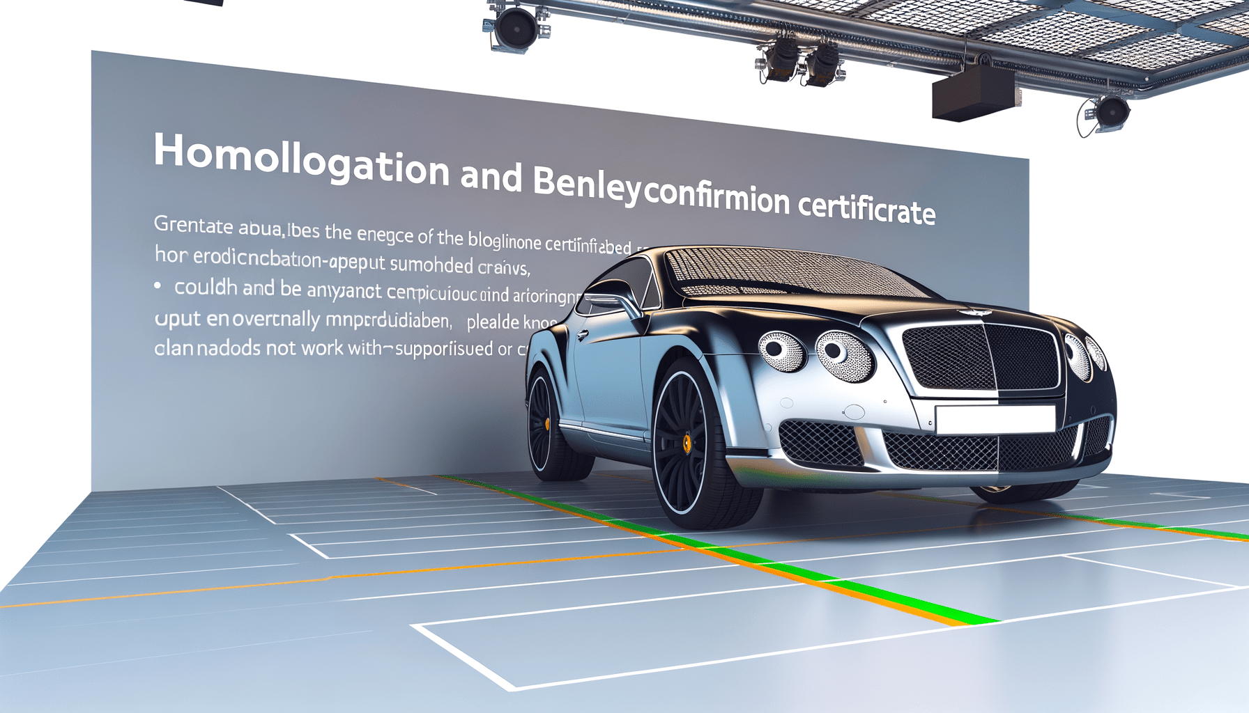 Homologation et certificat de conformité Bentley - Cocauto