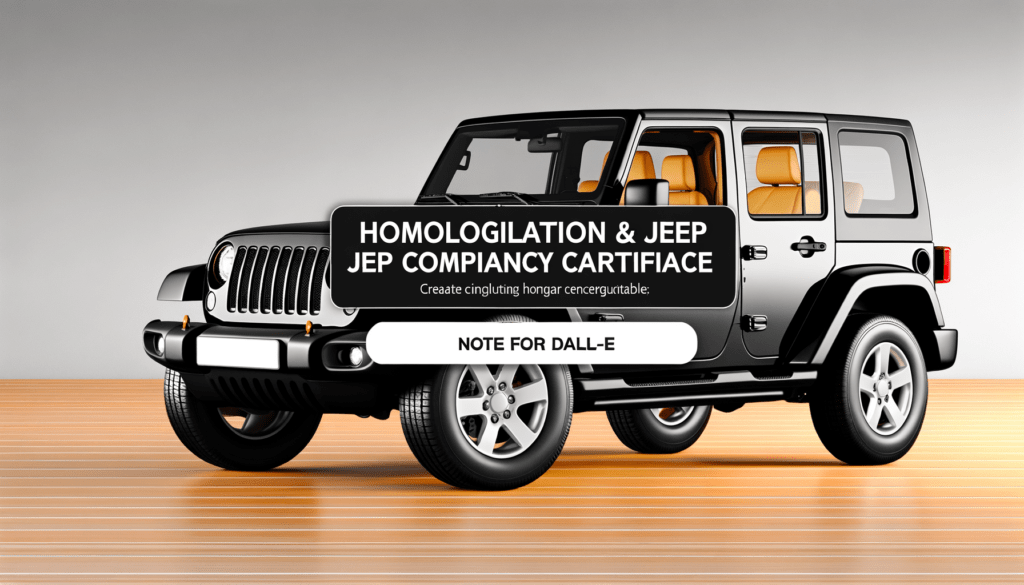 Homologation et certificat de conformité Jeep - Cocauto