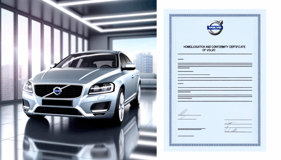 Homologation et certificat de conformité Volvo - Cocauto